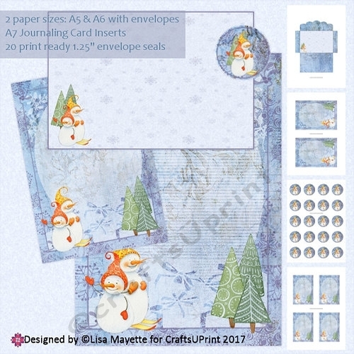 Icy Winter Snowmen A5 & A6 Stationery Set - CUP823456_2195 | Craftsuprint