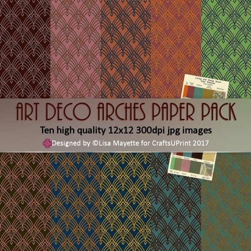Art Deco Arches Paper Pack - CUP826660_2195 | Craftsuprint
