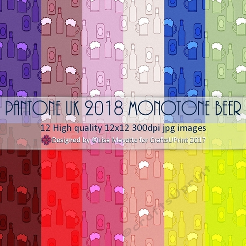 Pantone UK 2018 Spring & Summer Monotone Beer Papers - CUP852644_2195 ...