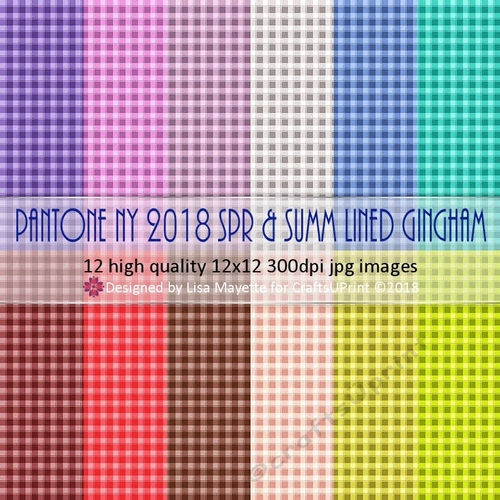Pantone NY 2018 Spring & Summer Lined Ginghams - CUP855698_2195 ...