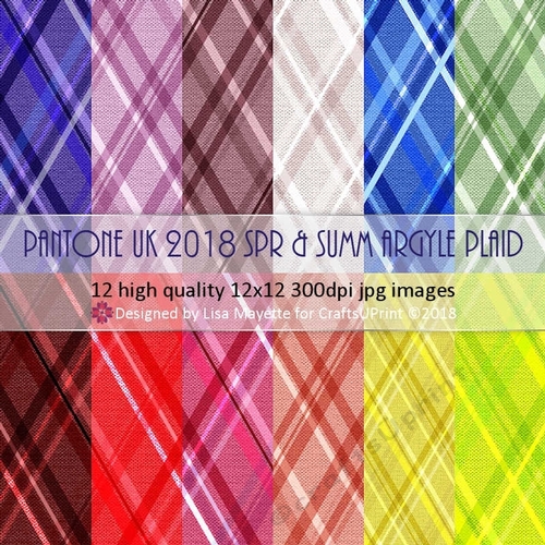 Pantone UK 2018 Spring & Summer Argyle Plaids - CUP857643_2195 ...