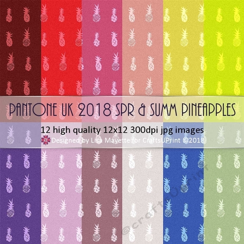 Pantone UK 2018 Spring & Summer Pineapples - CUP860230_2195 | Craftsuprint