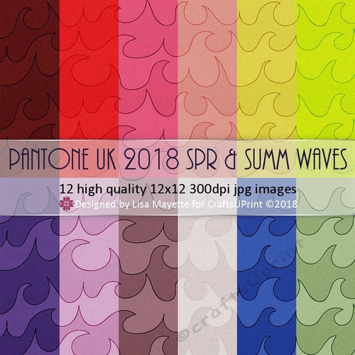 Pantone UK 2018 Spring & Summer Waves - CUP860236_2195 | Craftsuprint