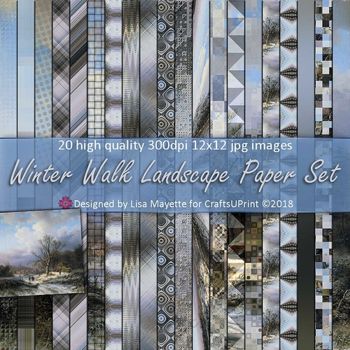 Winter Walk Paper Set - CUP904501_2195 | Craftsuprint