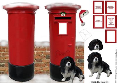 Cavalier King Charles Spaniel Christmas Post Box - CUP259344_15 ...
