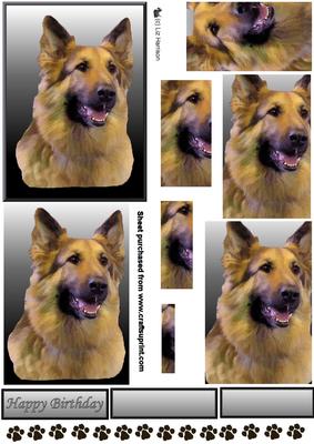 German Shepherd 4 Portrait Pyramid - CUP36924_15 | Craftsuprint