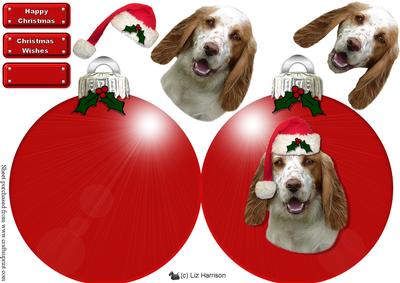 Welsh Springer Spaniel Christmas Bauble Decoupage - CUP477373_15 ...