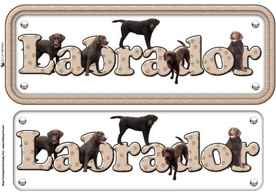 Chocolate Labrador Sign - CUP519352_15 | Craftsuprint
