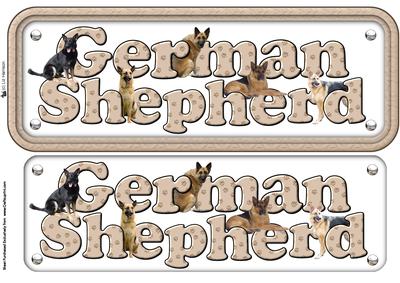 German Shepherd Name Sign - CUP519354_15 | Craftsuprint