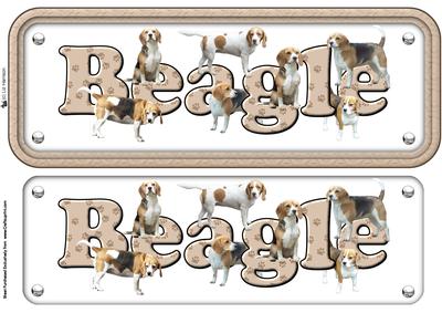Beagle Dog Name Sign - CUP520417_15 | Craftsuprint