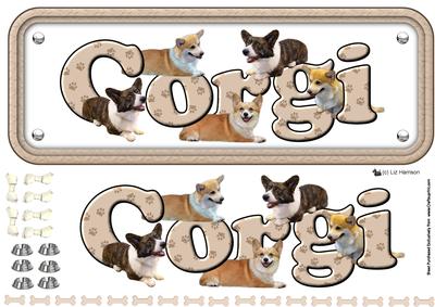 Corgi Name Sign 3D - CUP521746_15 | Craftsuprint