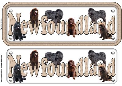 Newfoundland Dog Name Sign - CUP523900_15 | Craftsuprint
