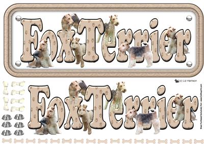 Fox Terrier Name Sign 3D - CUP539808_15 | Craftsuprint