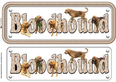 Bloodhound Name Sign - CUP558514_15 | Craftsuprint