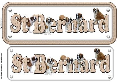 St Bernard Name Sign - CUP559316_15 | Craftsuprint