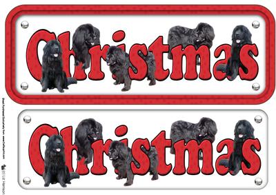 Newfoundland,black,christmas Sign - CUP653952_15 | Craftsuprint