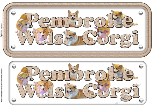 Pembroke Welsh Corgi Name Sign - CUP728134_15 | Craftsuprint