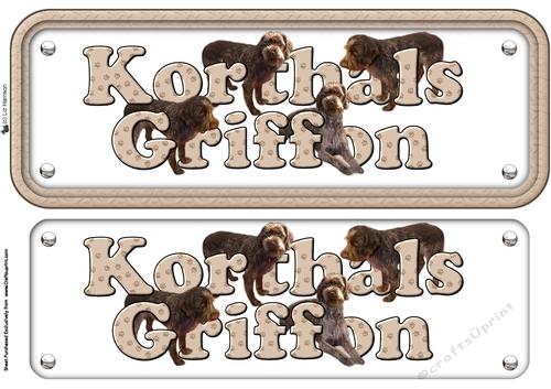Korthals Griffon Name Sign - CUP776279_15 | Craftsuprint