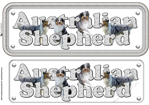 Australian Shepherd Name sign - CUP865101_15 | Craftsuprint