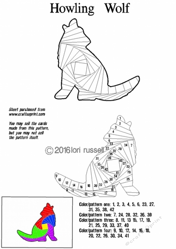 Howling Wolf - CUP729757_2230 | Craftsuprint