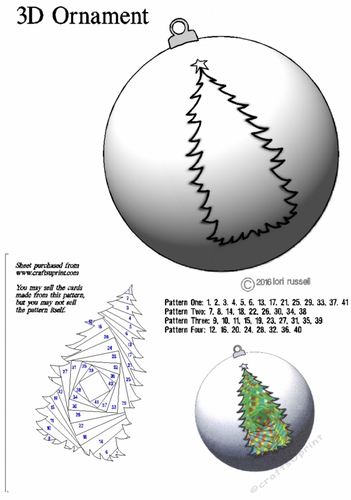 3D Christmas Ornament - CUP737419_2230 | Craftsuprint