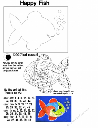 Happy Fish - CUP814187_2230 | Craftsuprint