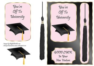 Youre Off to University - Pink - CUP119841_643 | Craftsuprint
