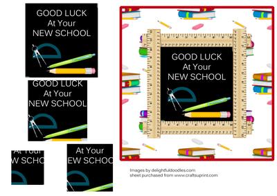 Good Luck at Your New School - CUP123271_643 | Craftsuprint