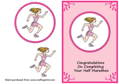 Female Half Marathon - Congratulations - CUP125028_643 | Craftsuprint