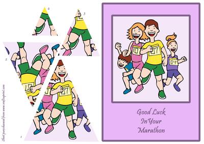 Marathon Runners - Marathon Good Luck - CUP125580_643 | Craftsuprint