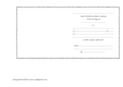 Wedding Invitation Insert 4 (silver) - CUP203473_643 | Craftsuprint