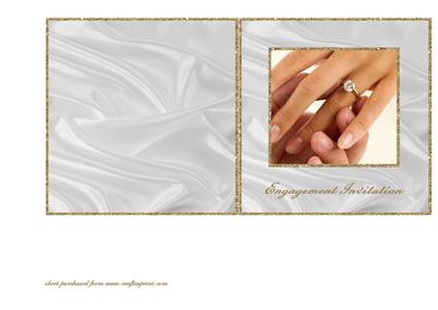 Engagement Ring Engagement Invitation - CUP209522_643 | Craftsuprint