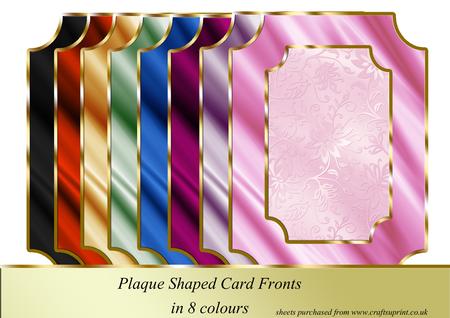 Plaque Shaped Card Fronts - CUP312925_643 | Craftsuprint