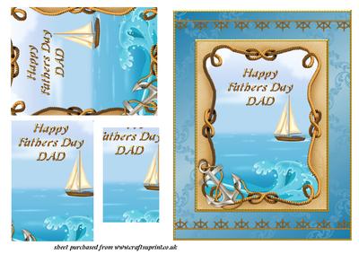 Sailing Boat - Fathers Day - CUP327225_643 | Craftsuprint