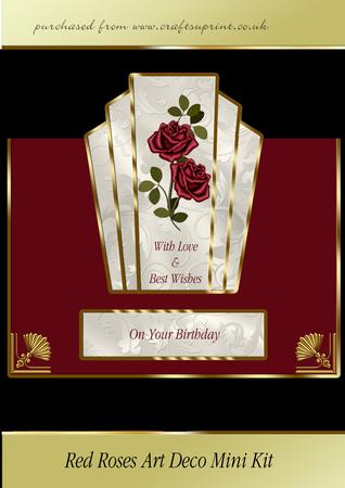 Red Roses Deco Card Mini Kit - CUP462993_643 | Craftsuprint