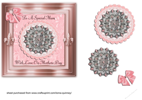 Coral Jewelled Mandala - mothers day - CUP848768_643 | Craftsuprint