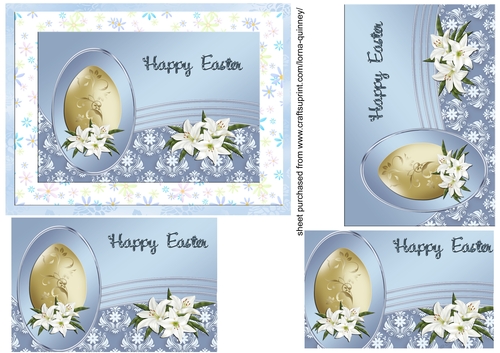 Easter Card Front 3 - CUP856210_643 | Craftsuprint