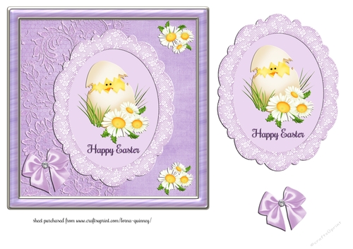 Easter Chick Card - CUP862963_643 | Craftsuprint