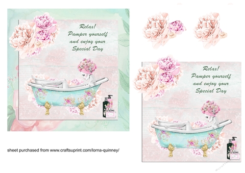 Pamper Yourself Birthday Card Front - CUP882088_643 | Craftsuprint