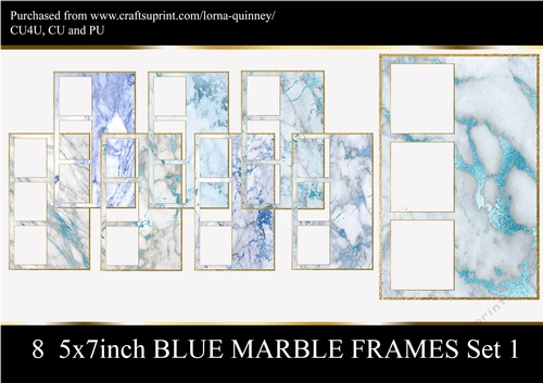 Blue Marble Frames Set 1 - CUP924567_643 | Craftsuprint