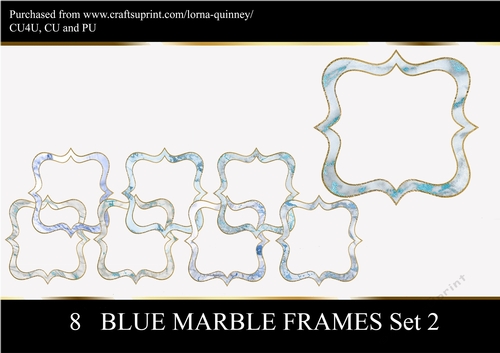 Blue Marble Frames Set 2 - CUP924568_643 | Craftsuprint