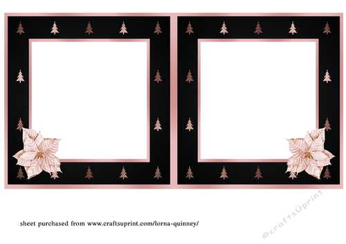 Black & White Christmas Bauble Card Insert - CUP976351_643 | Craftsuprint