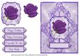 Purple Rose Insert - CUP677724_643 | Craftsuprint