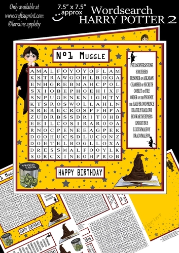 HARRY POTTER 2 WORDSEARCH - CUP1038712_1566 | Craftsuprint