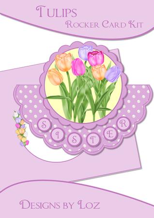 Tulips Rocker Card Kit - CUP289687_631 | Craftsuprint