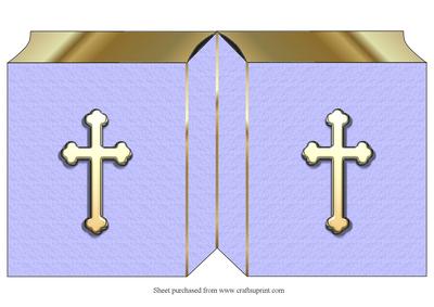 Blue Bible Shaped Card - CUP86401_631 | Craftsuprint