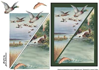 Hunting Fishing Card Front - CUP170252_361 | Craftsuprint