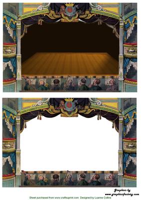 Set the Stage Card Front and Frame or Insert - CUP179814_361 | Craftsuprint