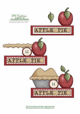 Apple Pie Sign - CUP24172_361 | Craftsuprint