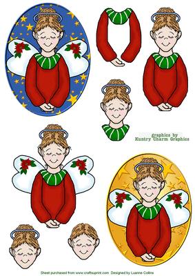 Christmas Angel Cutouts - CUP274815_361 | Craftsuprint